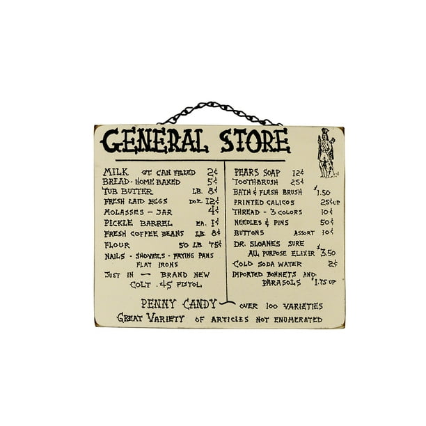 Hanging Wooden Rustic General Store Penny Candy Sign Vintage Farmhouse ...