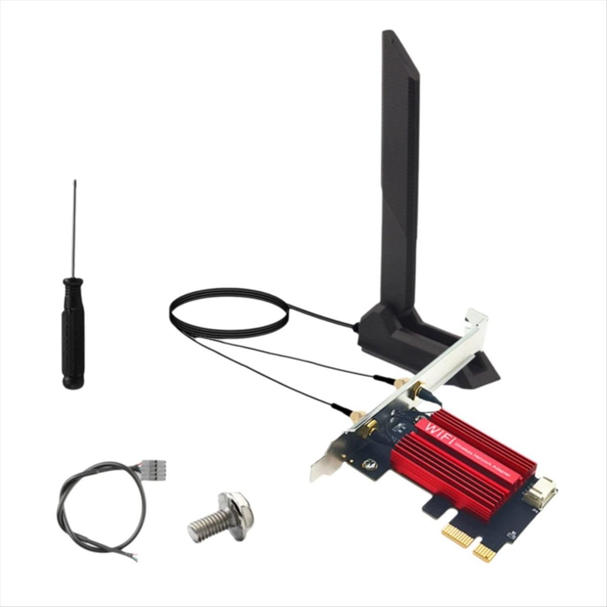 Tarjeta WiFi MT7927 + Antena de 12 DB, 2,4 G/5 G/6 G, Tribanda, 8774 M ...