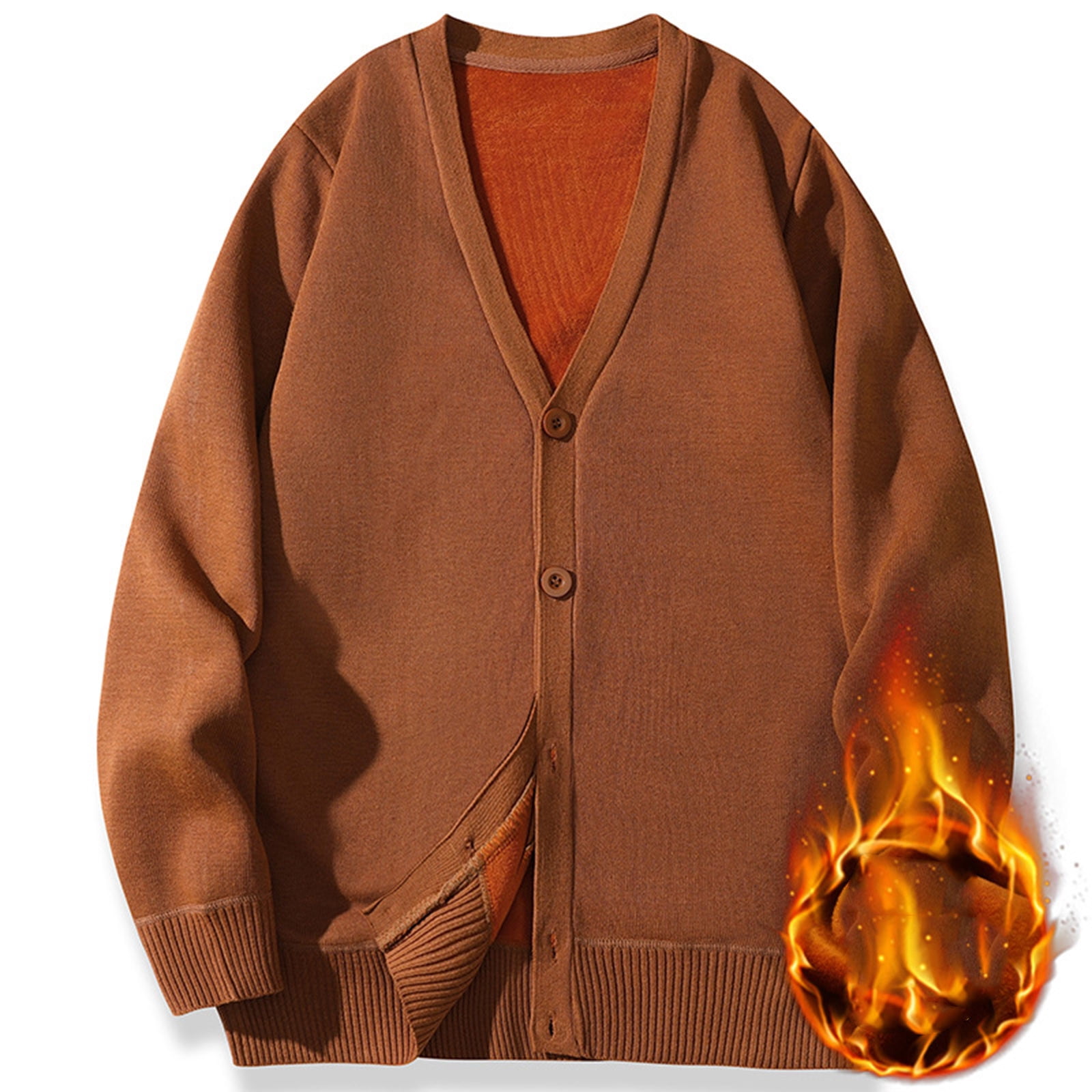 Click here for Mceream Mens V Neck Sweater Long Sleeve Button Dow... prices