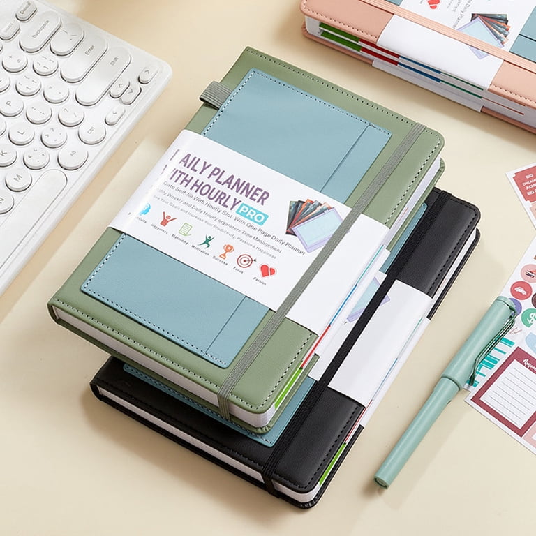 Undated Daily Planner for 2026, Planner Agenda Book, Daily Monthly ...