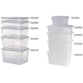 Commercial Food Storage Box Tote for Restaurant Kitchen Cafeteria, 2 ...