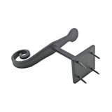 Black Shutter Dog Rat Tail Shutter Hardware Black Wrought Iron Shutter ...