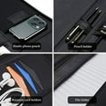 Procase Leather Portfolio Binder Zipper Document Organizer with Tablet ...