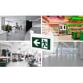 Running Man Green Exit Signs With Emergency Lights For Business ...