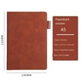 Blank Jounal Notebook for Women Men, 200 Pages Hardcover Leather ...
