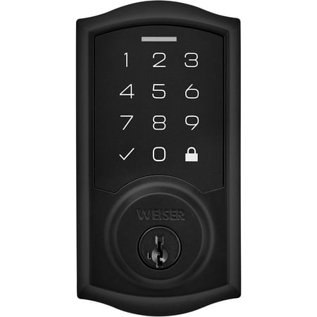 SmartCode Touchpad Matte Black Electronic Door Lock, 10 Digit Touchpad ...