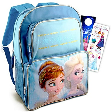 Disney Bundle Frozen Anna And Elsa Backpack For Girls 2 Pc Bundle With ...
