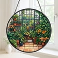 Decorative Garden Greenhouse Stained Glass Suncatcher – Window Decor ...