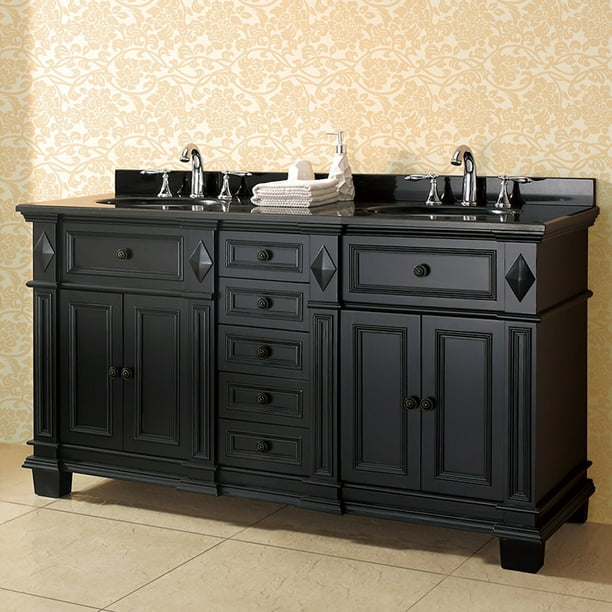 Miseno Mves60 60" Free Standing Vanity Set - Black - Walmart.com