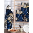 Blue Marble Kitchen Dish Towels for Drying Dishes Set of 3, Grey Gold ...