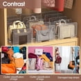 4pcs Clear Plastic Purse Handbag Organizer 4 Sections Bag Closet Shelf ...