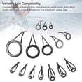 25-Piece Stainless Steel Ceramic Fishing Rod Tip Guide Repair Kit with ...