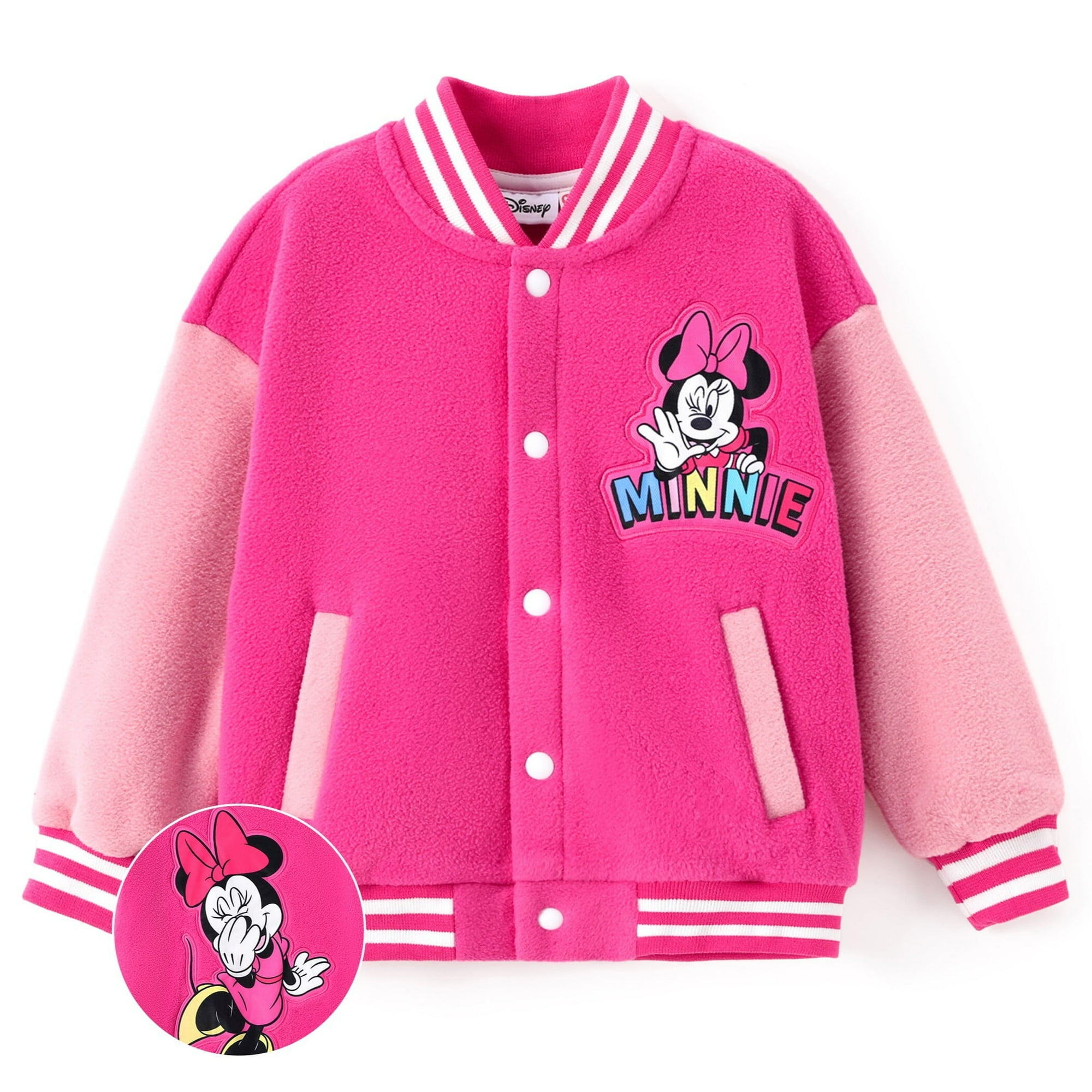 Click here for Disney Minnie Mouse Girls Fleece Bomber Jackets Gr... prices