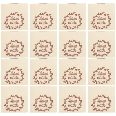 50pcs Handmade with Love Sewing Labels Embroidered Label Tags for Sew ...