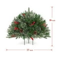MOQIN Christmas Tree Decoration, 18" Pre-lit Artificial Christmas Tree ...