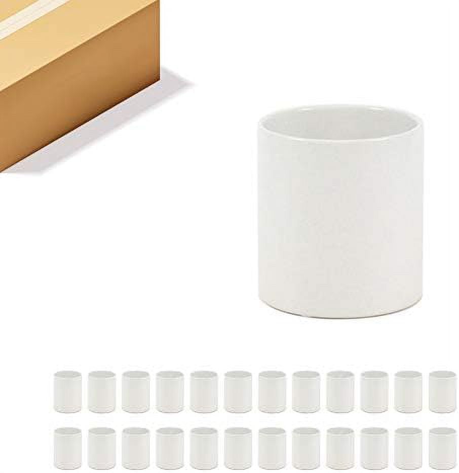 WGV Ceramic Cylinder Vase Bulk Width 4" Height 4" Elegant Unique Modern ...