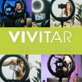 Vivitar VIV18RLWM 18-in White LED Ring Light Set with Adjustable 63-in ...