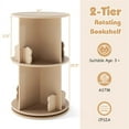 2-Tier Kids Rotating Bookshelf - 360 ° Display for Books/Toys, Bear ...