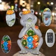 Frog Solar Figurine Light Statue Outdoor Gardening Gifts Decoration ...