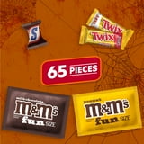 M&M's, Snickers & Twix Halloween Candy Variety Pack, 65 Pieces Bag ...