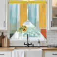Abstract Painting Swag Valances for Windows 36 inches Long, Art Style ...