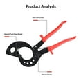 Ratchet Cable Wire Cutter Heavy Duty for Cutting Electrical Aluminum ...