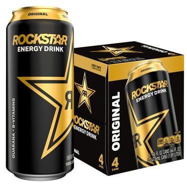 (2 pack) Rockstar Punched Fruit Punch Energy Drink, 16 oz, 4 Pack Cans ...