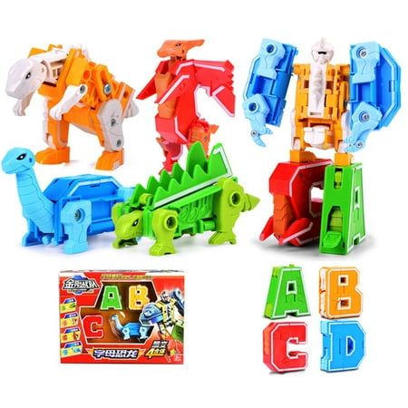 Children Transformation Toys Letters Puzzle Alphabet Transform Robot ...