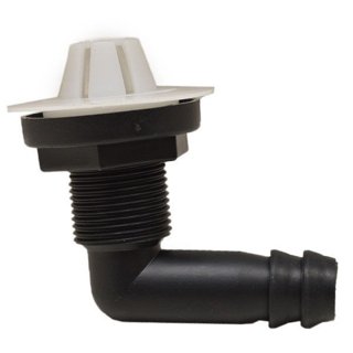 Mako Boat Overflow Tube And Strainer | 20 3/4 x 2 Inch White PVC ...