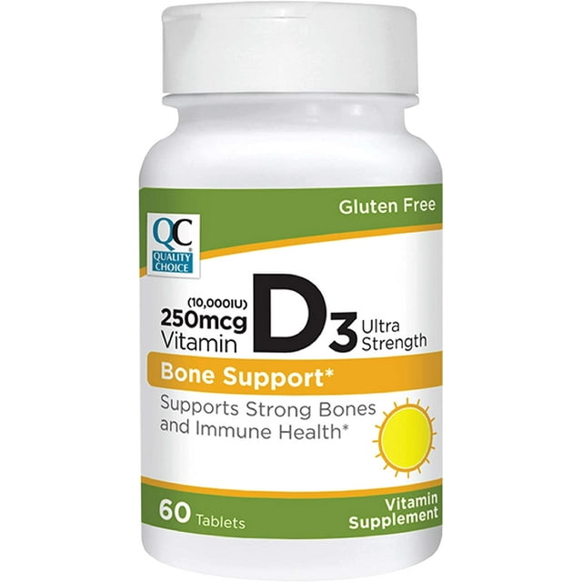 Vitamin D3 250 mcg Tablets 60 ct - Walmart.com
