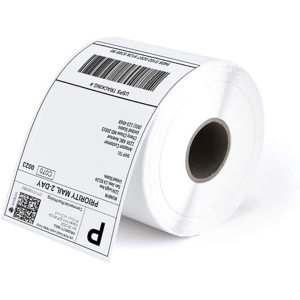 MUNBYN 4x6 Thermal Direct Shipping Labels, 500 Labels Roll ,Waterproof Self Adhesive Stickers ...