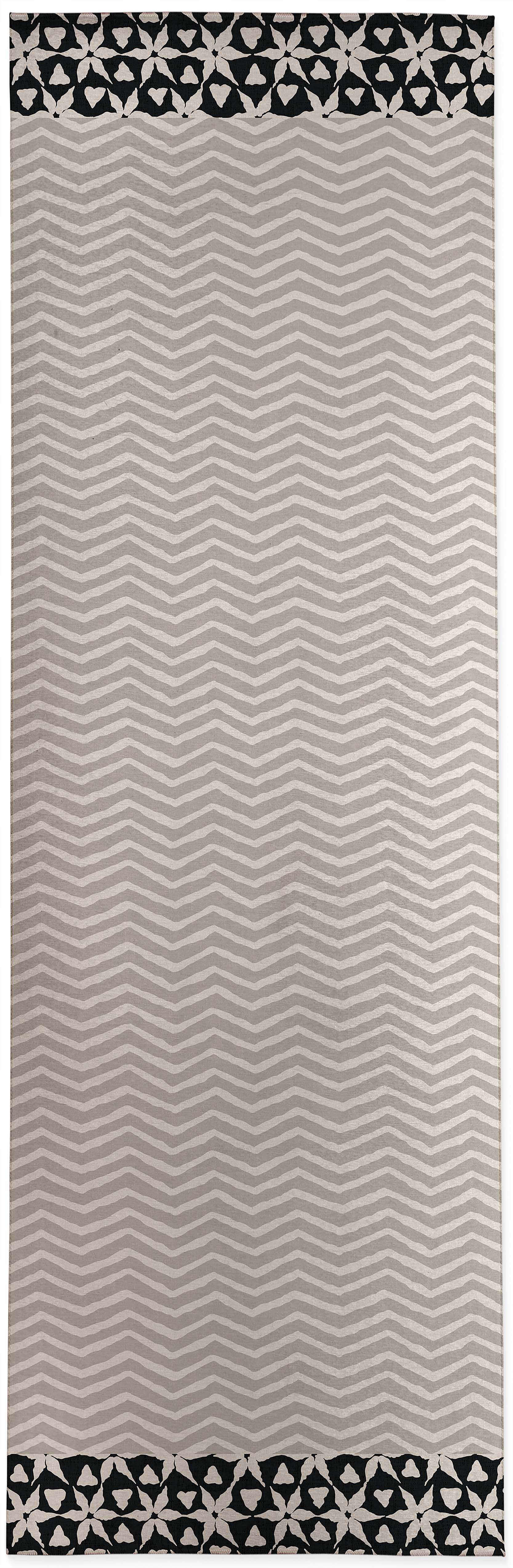 BULA ZIG FLOWER BORDER TAUPE Outdoor Rug By Kavka Designs - Walmart.com