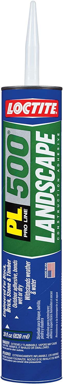 Loctite PL 500 Landscape Construction Adhesive, 10 Ounce Cartridge, 12 ...