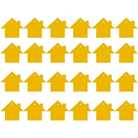 Lepai 24Pcs plug-in fly trap yellow plates yellow sticker plant ...