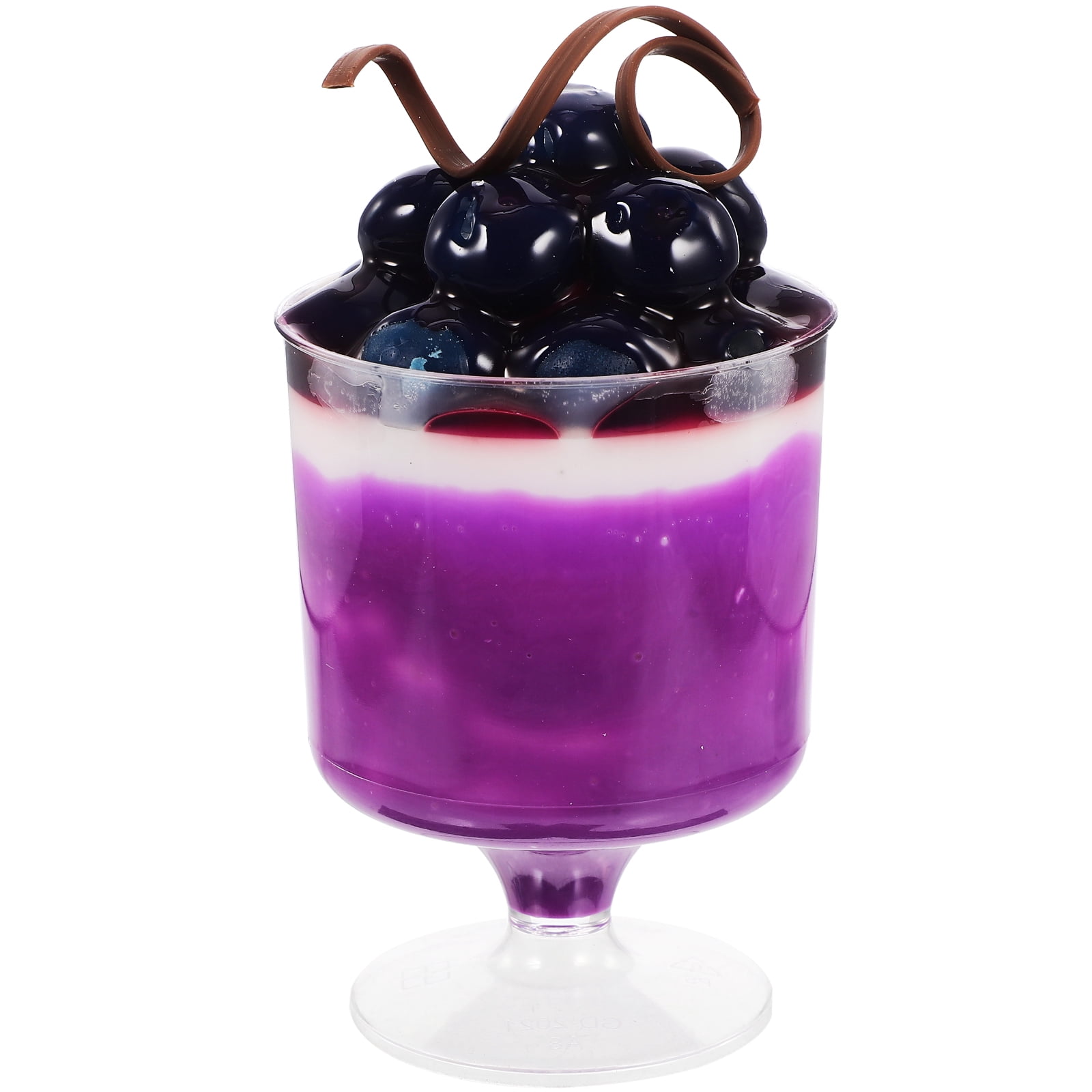 Modelo de postre simulado Adorno de pudín de fruta realista Show Window ...