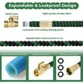 CozyBox Expanding Garden Hose, Heavy Duty, Flexible, Multi-Setting Nozzle, Blue Green Black ...