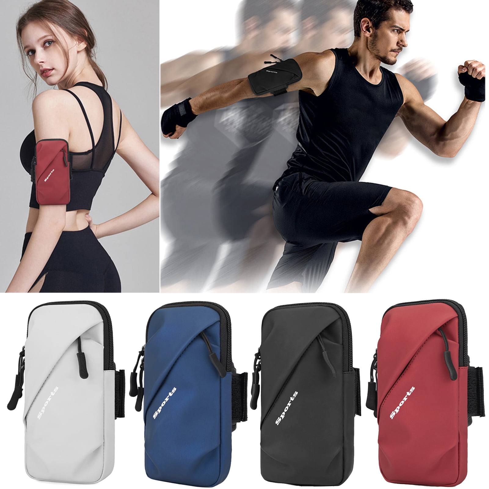 Walbest Sports Mobile Phone Arm Pouch Purse Breathable Waterproof ...