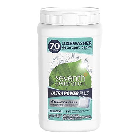 Seventh Generation Ultra Power Plus Dishwasher Detergent Packs, Fresh ...