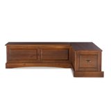 Linon Trefny Backless Corner Dining Breakfast Nook with Storage, Table ...