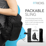 FITKICKS Hideaway Packable Sling Lightweight Crossbody Bag, Black (Unisex) - Walmart.com