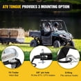 Nilight ATV/UTV Three-Way Hitch, 3500lbs, 3" Drop/Rise - Walmart.com