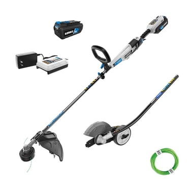 HART 20-Volt Cordless Hybrid 12-inch String Trimmer/Edger Kit (1) 2.0Ah ...
