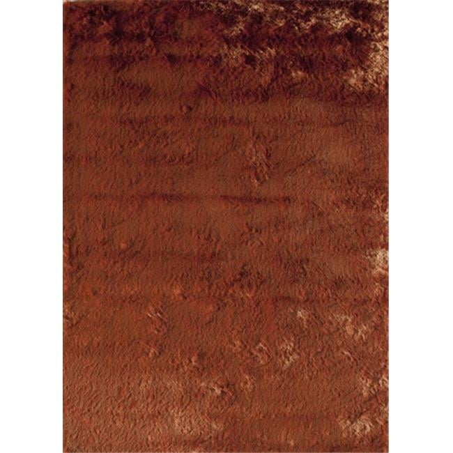 Rugs America 24094 18 x 27 in. Luster Shag Burnt Orange Rectangular ...