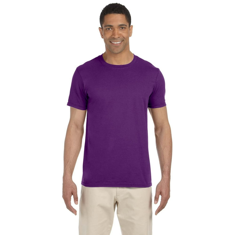 Gildan - The Gildan Adult Softstyle 45 oz T-Shirt - PURPLE - 3XL ...