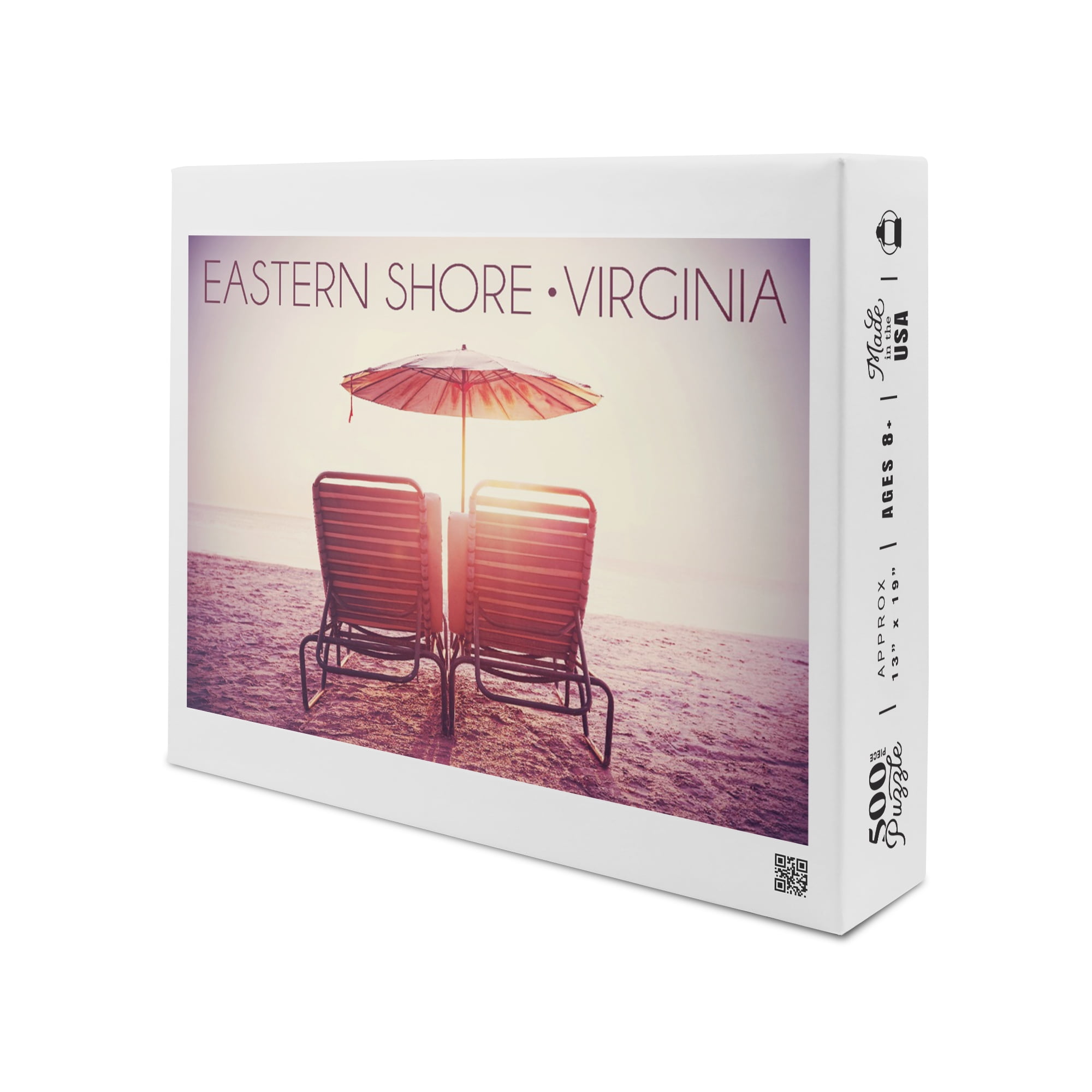 Eastern Shore, Virginia, Beach Chairs and Sunshine (19x27 inches ...