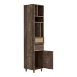 Luka Multi-Storage Wood Reclaimed Oak TV Tower - Walmart.com