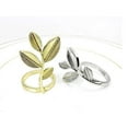 Fennco Styles Delicate Leaf Metal Napkin Rings, Set of 4 - Walmart.com