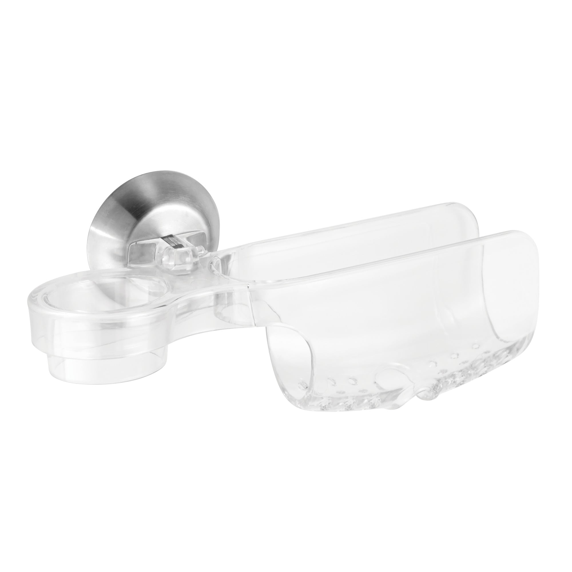 InterDesign Basic Forma 2 Stainless Steel Power Lock Sink Cradle, Clear ...