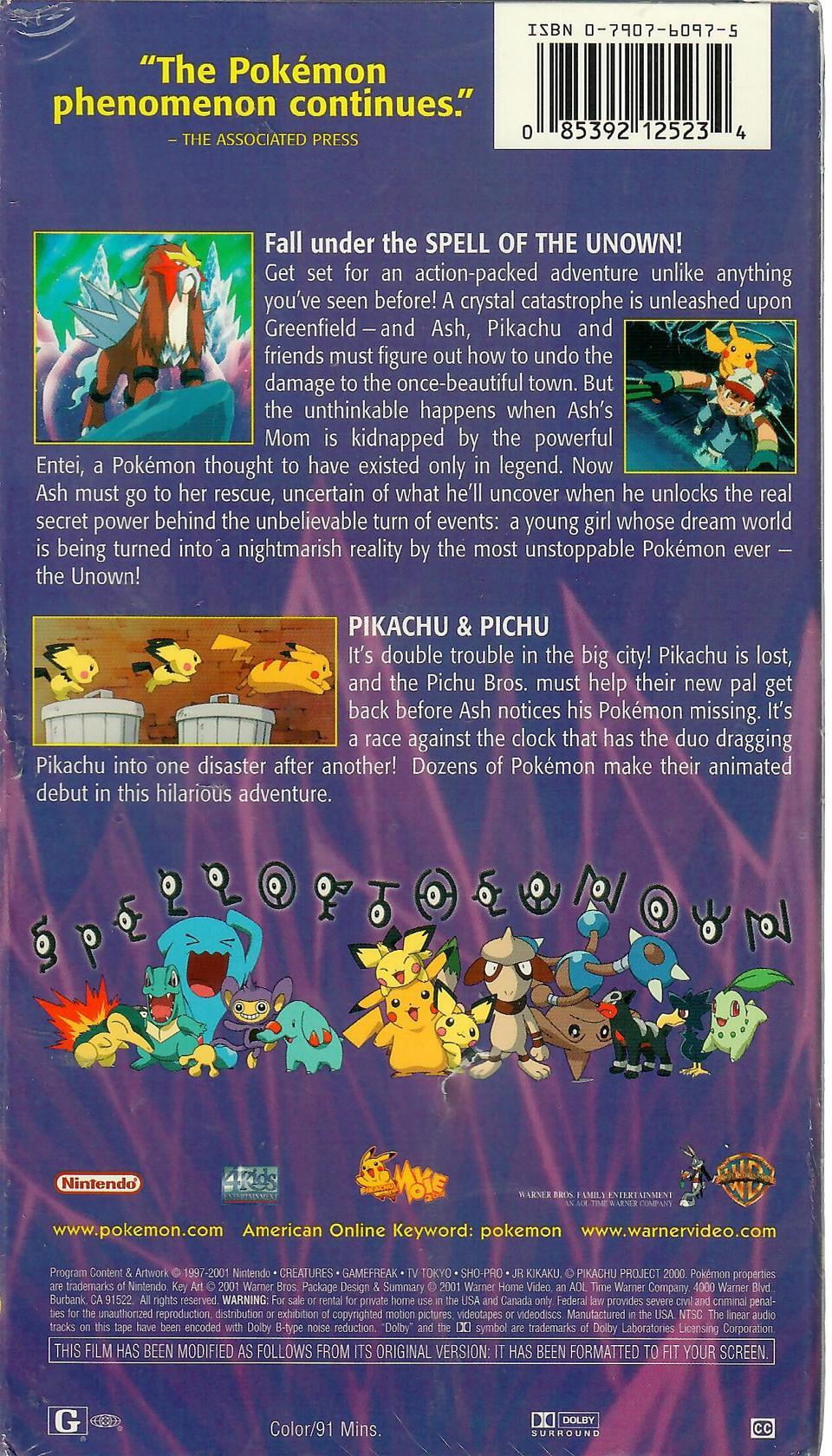 Pokemon 3 The Movie Vhs