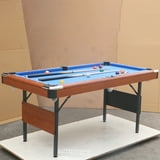 Miniyam 5.5ft Folding Pool Table, Portable Billiards Game Table with ...